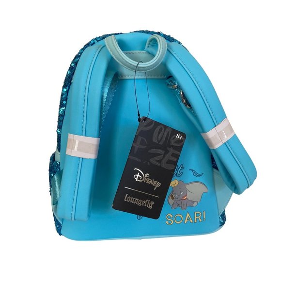 Loungefly | Bags | Loungefly Disney Dumbo Blue Sequins Mini Backpack ...